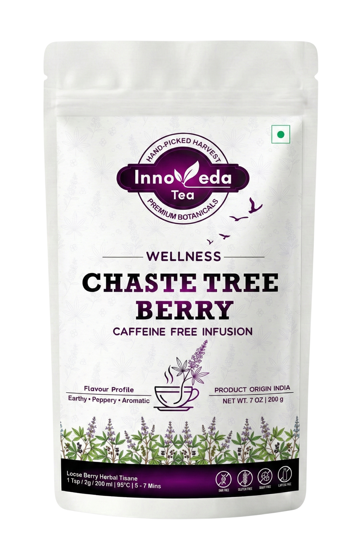 Chaste Berry Tisane - Find Your Rhythm | Innoveda Tea