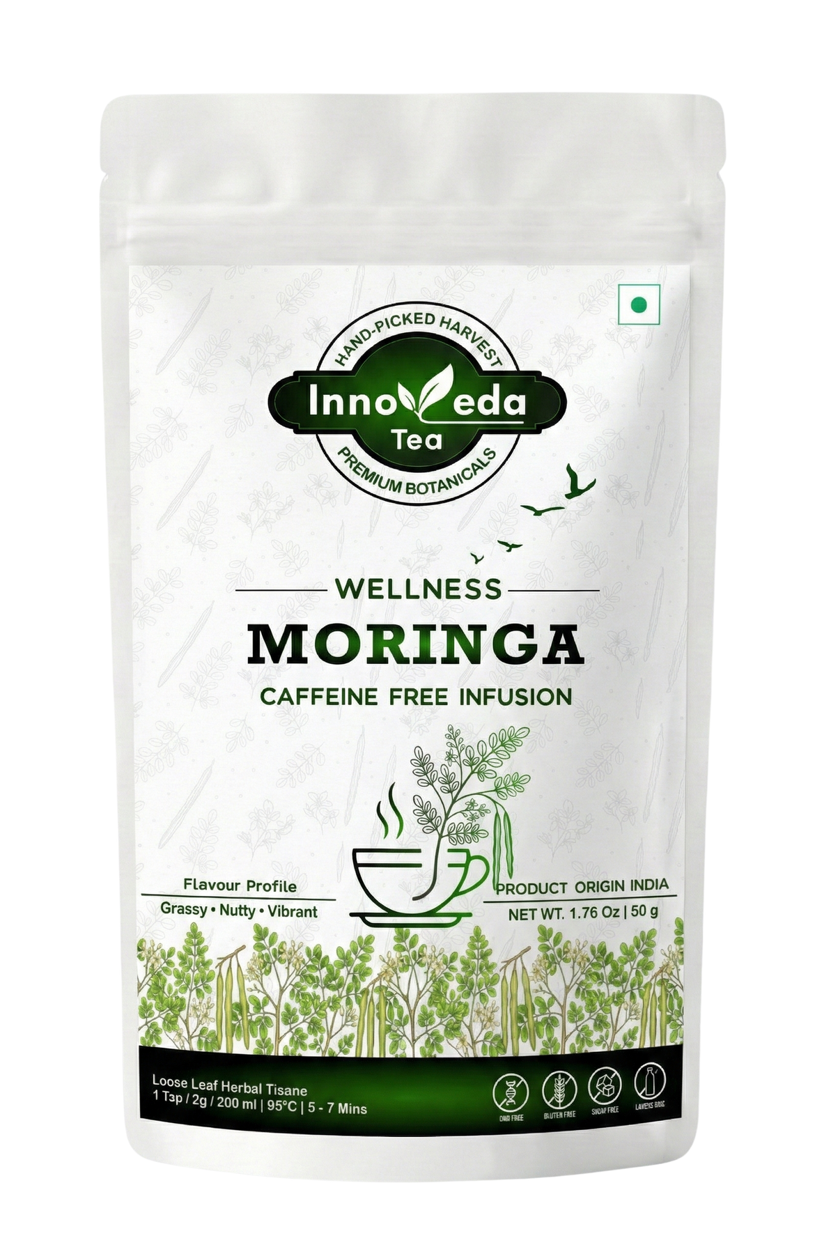 Moringa Leaf Tisane - The Miracle Tree | Innoveda Tea
