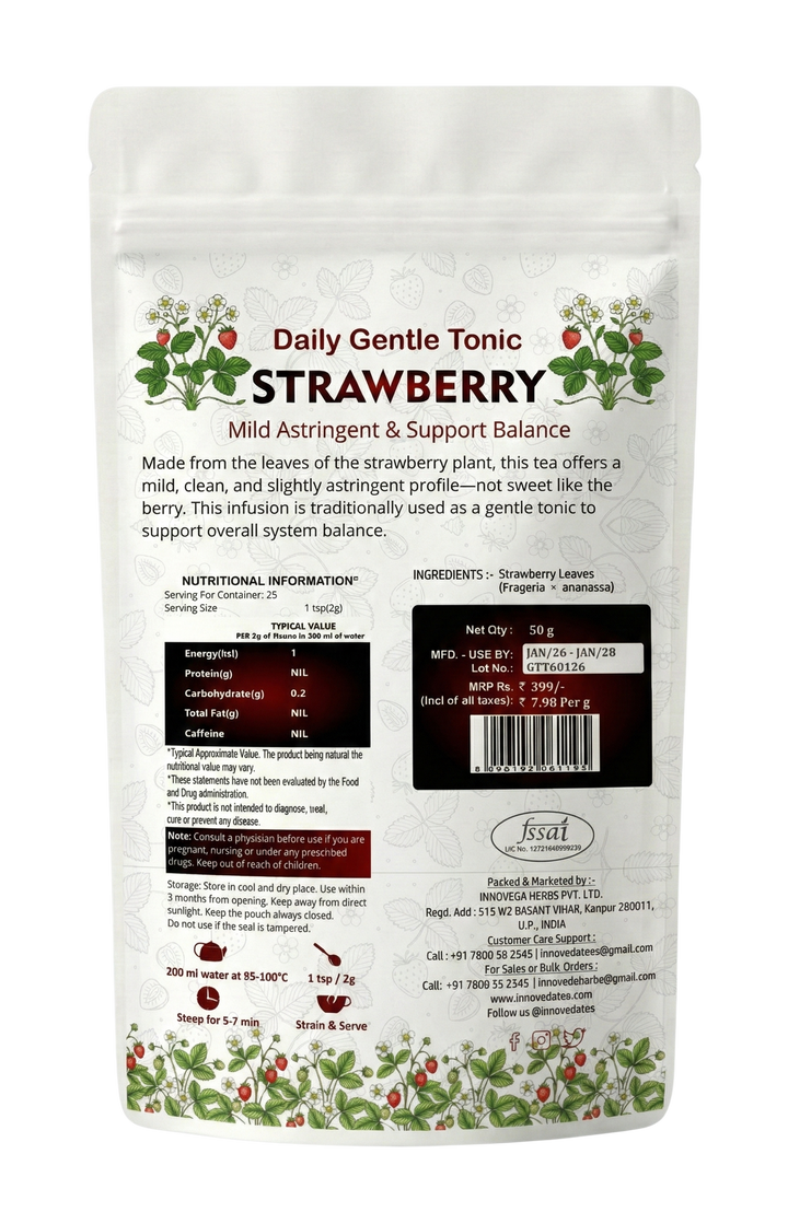 Strawberry Tisane - Fruity Delight | Innoveda Tea